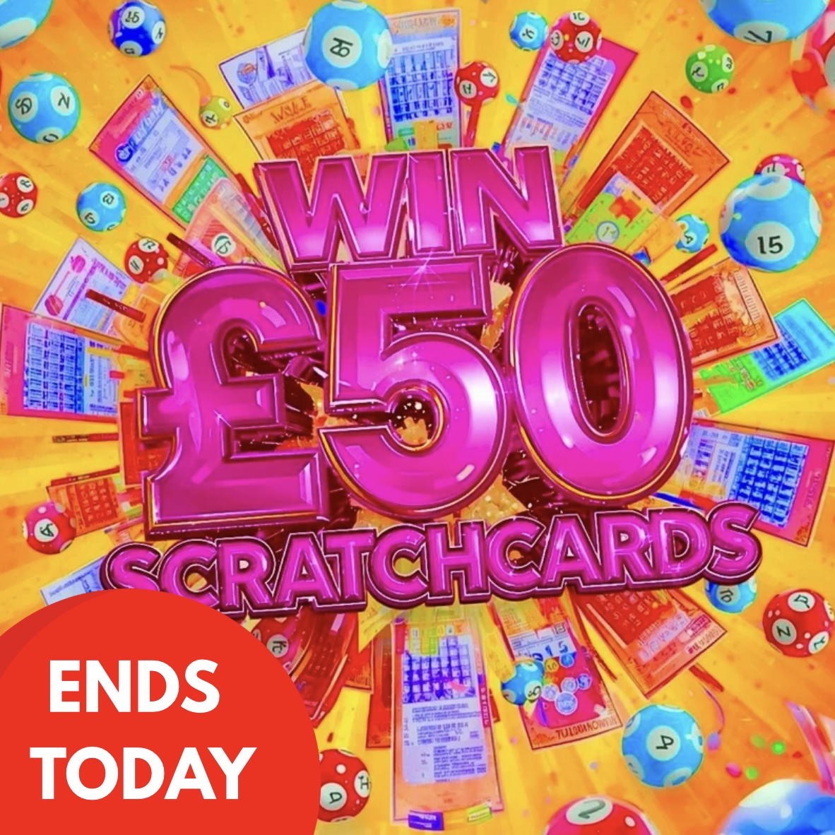 ENDS TODAY £50 Scratch card bundle! 2 Winners! - Raffleade