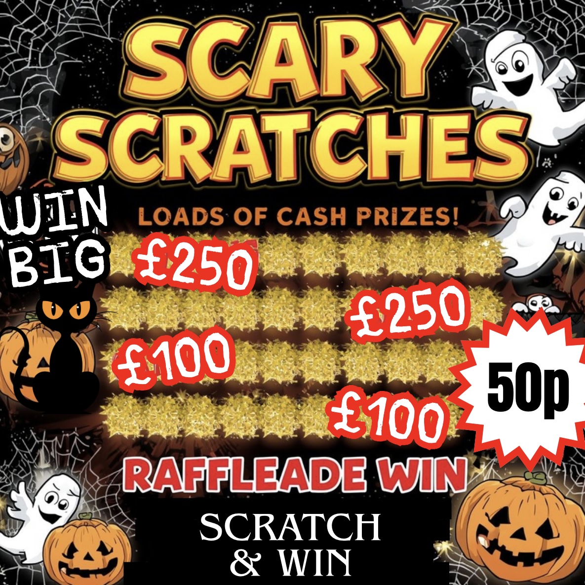 Scary Scratches | Scratch & Win! - Raffleade