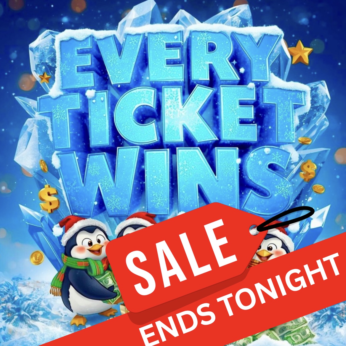 ENDS TODAY £65K Every Ticket Wins | Win £3000 Instantly £250 end prize ...