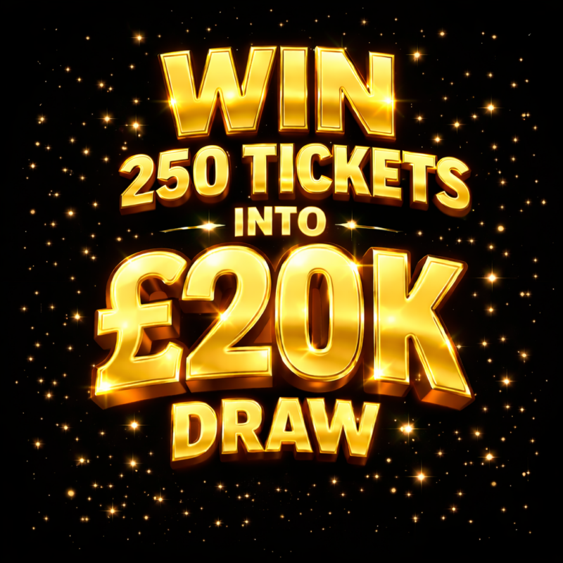 Win 250 Tickets into our £20k Draw #1 - Raffleade