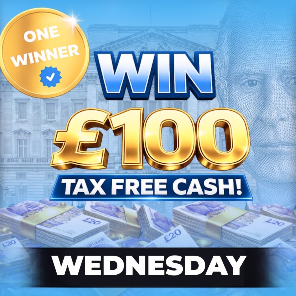 Daily Cash Draw | Win £100 - Raffleade